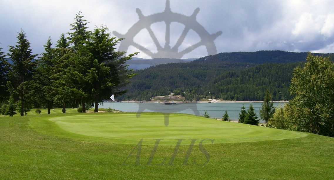 No. 4 green with MV Needles in background, Fauquier & District Golf ...