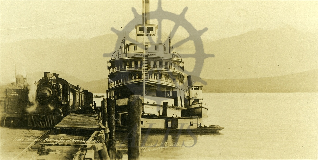 2005.029.4 Lake Steamer, Bonnington at Arrowhead, B.C. | Arrow Lakes ...