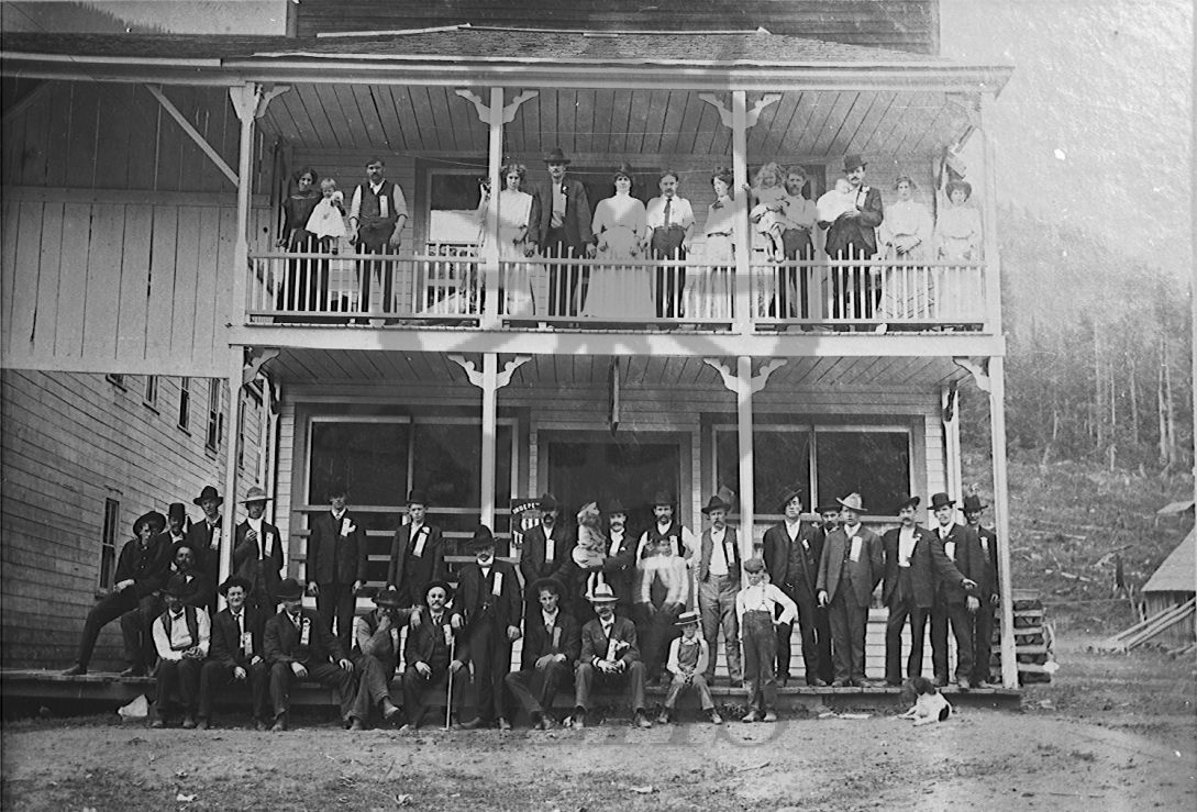 2014.003.1638 Ferguson Miners Union, Alex Cummins store | Arrow Lakes Historical Society